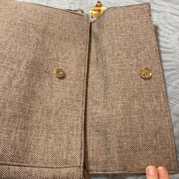 Calin collection | Bags | Calin Vegan Leather Trim Woven Body Handbag ...